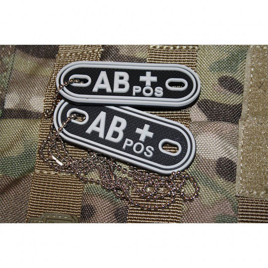 Patch AB+ Gomme 3D Noir | Surplus-Militaire